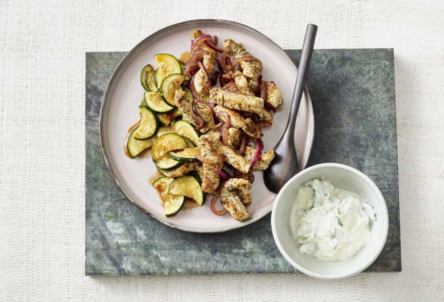Puten-Gyros mit Zucchini und Tsatsiki | Lowcarb.de