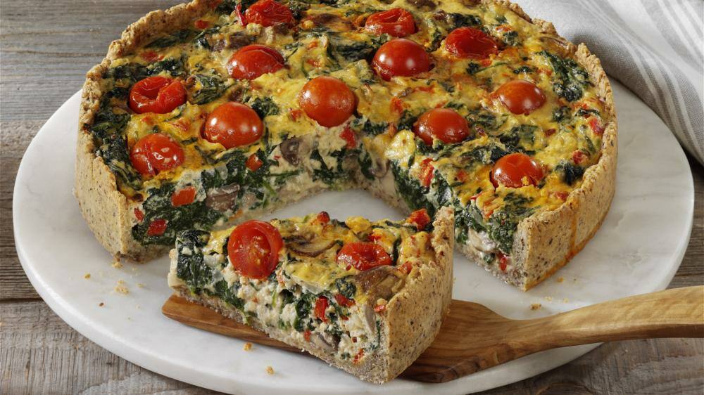 Low Carb Gemüse-Quiche mit Nussboden | Lowcarb.de