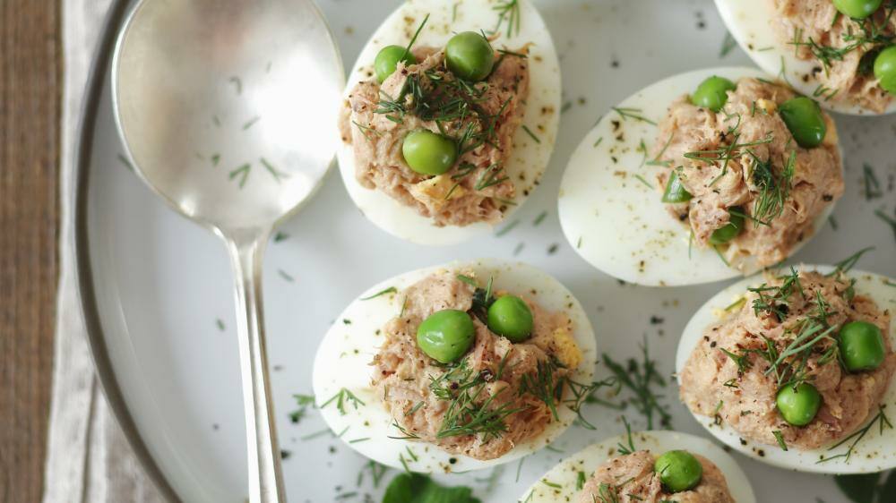 Gefüllte Eier mit Low Carb-Thunfischpaste